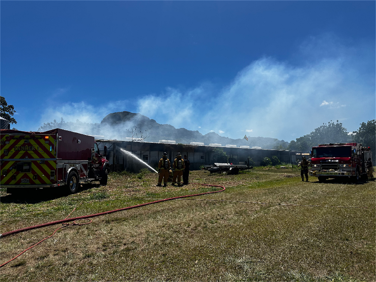 Firefighters extinguish Puhi structure fire Thursday - Kauai County, HI